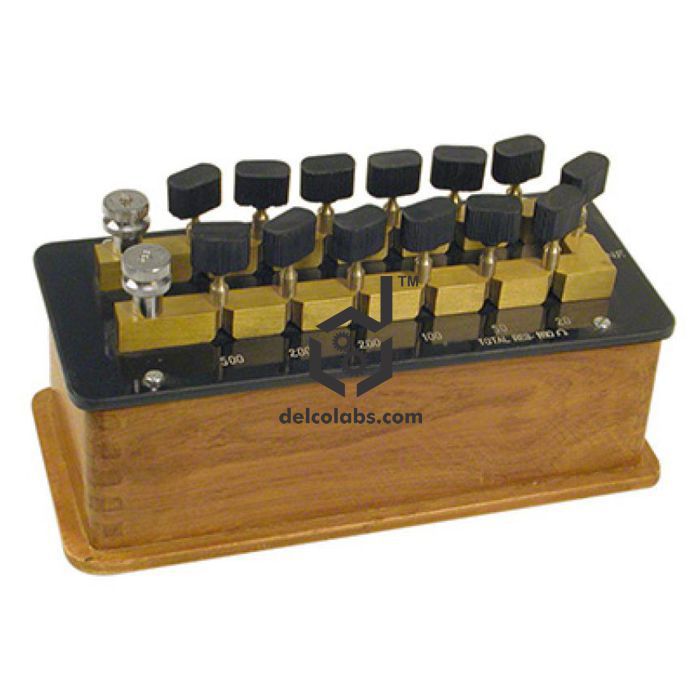 Resistance Box, Plug Type, 1-1000 Ohms